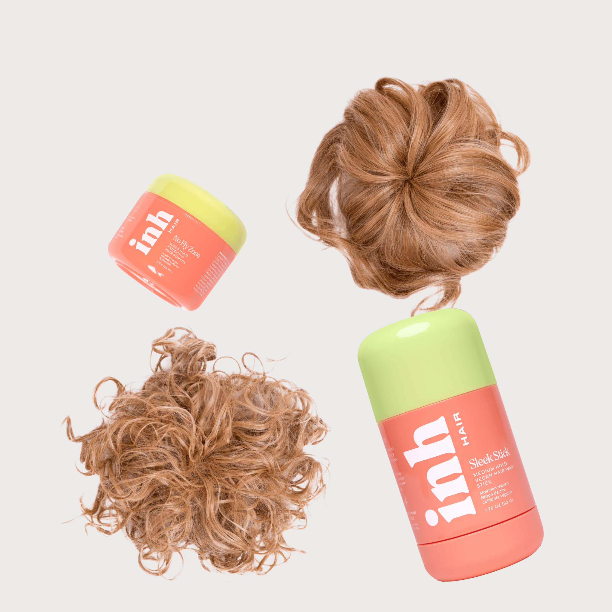 COMPLETE BUNDLE: Clip In Buns, Hair Pomade, & Sleek Stick – Insert Name ...