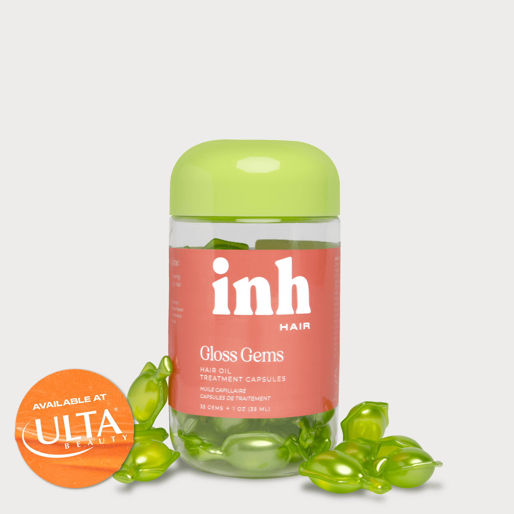GLOSS GEMS: 35 Hair Oil Capsules with Batana Oil for Dry, Frizzy Hair ...