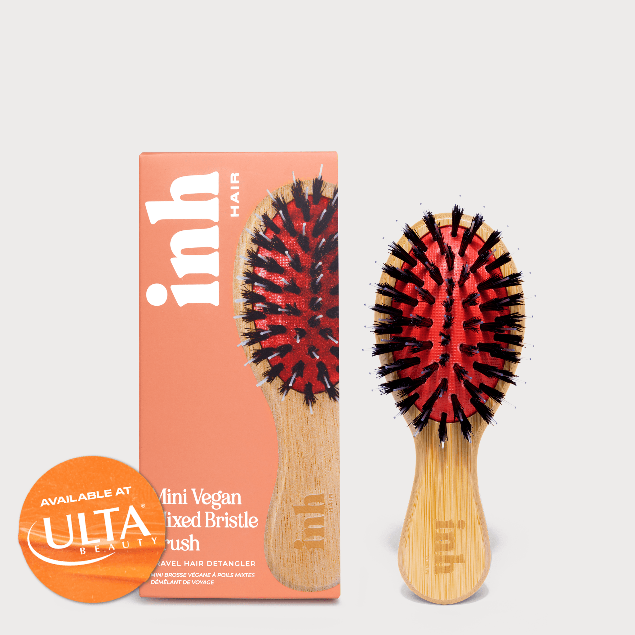 MINI HAIR BRUSH: Vegan Boar Bristle Brush for Travel – Insert Name Here